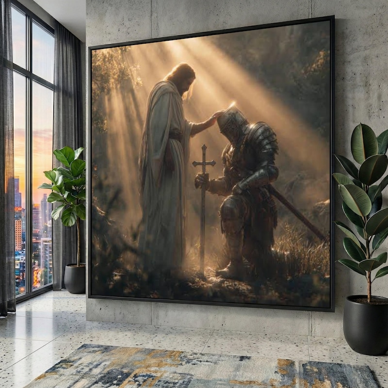 Medieval Art Large Canvas - Etsy
