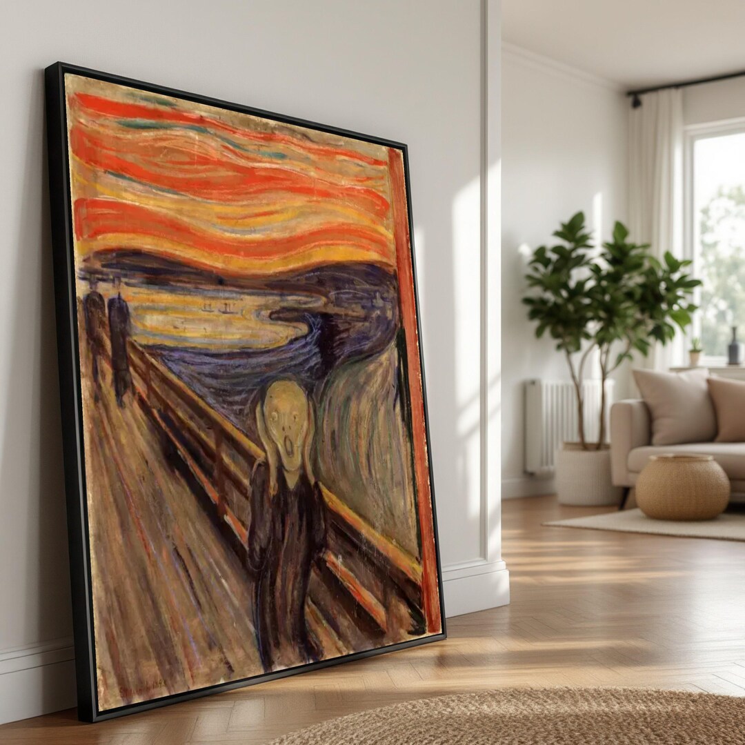 The Scream Edvard Munch Canvas Art, Expressionist Iconic Painting - Etsy
