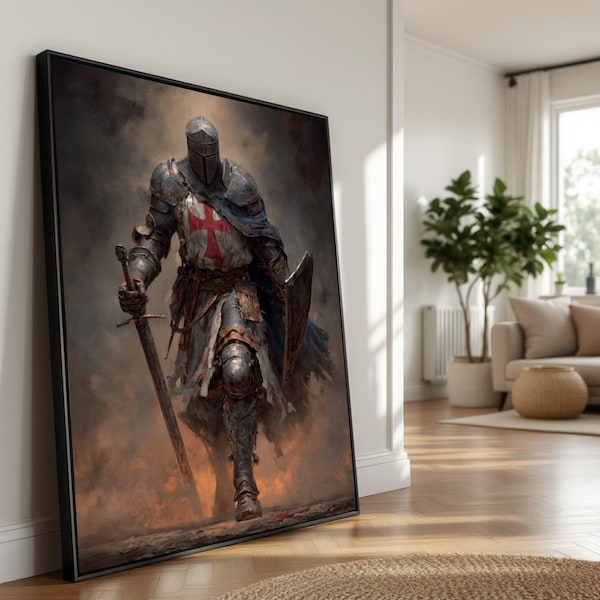 Medieval Knights Paintings - Etsy