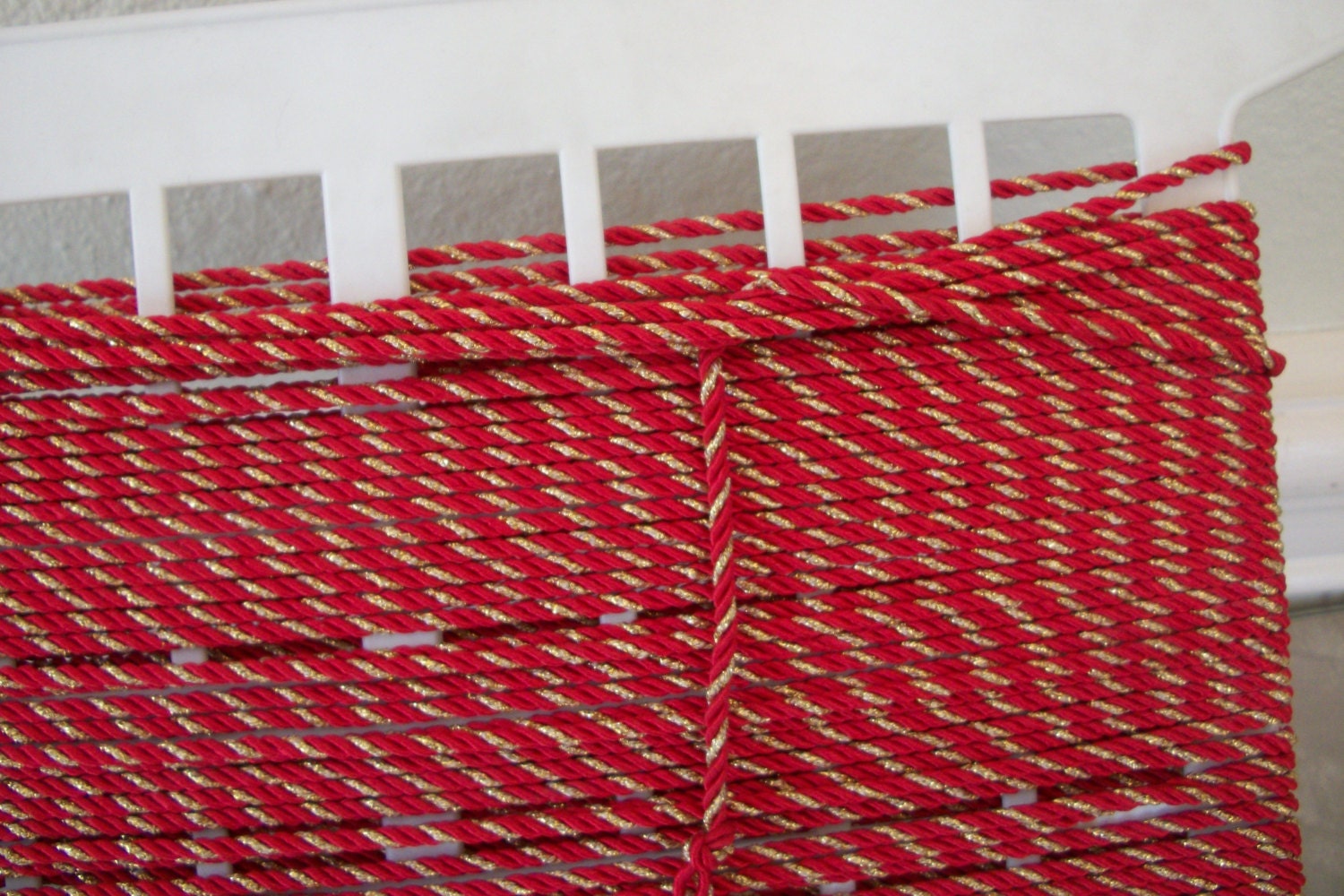 Europa Imports Red and Gold Twisted Cording Ribbon Decorative | Etsy