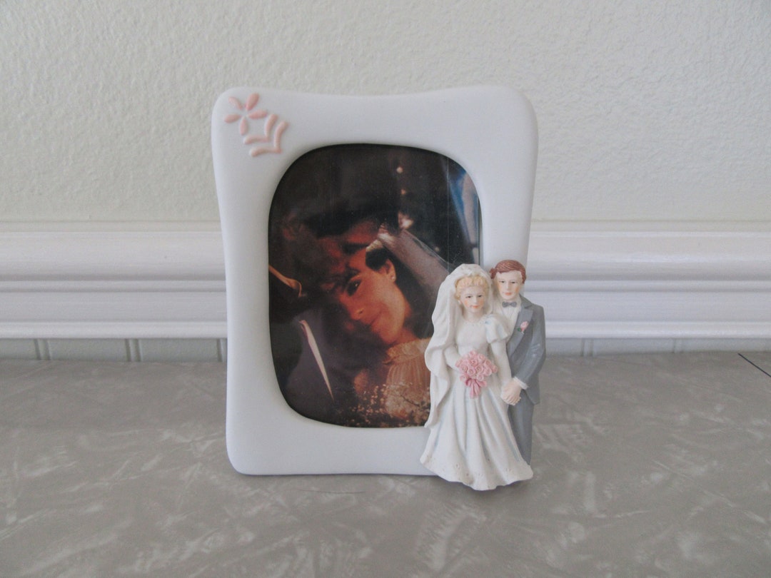 Vintage Porcelain Wedding Couple Frame Photo Picture Table Top - Etsy