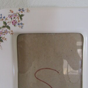 Vintage White Porcelain Frame Photo Picture With Flowers Bedroom Living ...