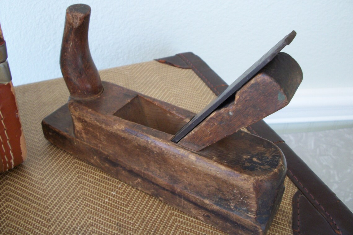 Antique Handmade Wood Smoothing Plane Planer With a Germany Goldenberg ...