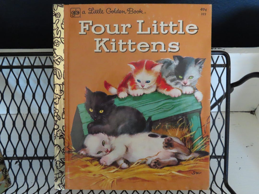 Vintage 1976 A Little Golden Book Four Little Kittens 322 Collectible ...