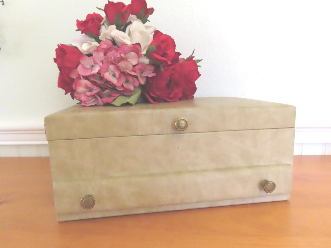 Vintage Buxton Jewelry Box Large: Three Layer Dresser Decor - Etsy
