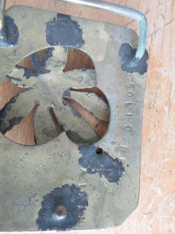 Artistic Vintage Retro 1970s Solid Brass Marijuana Po… - Gem