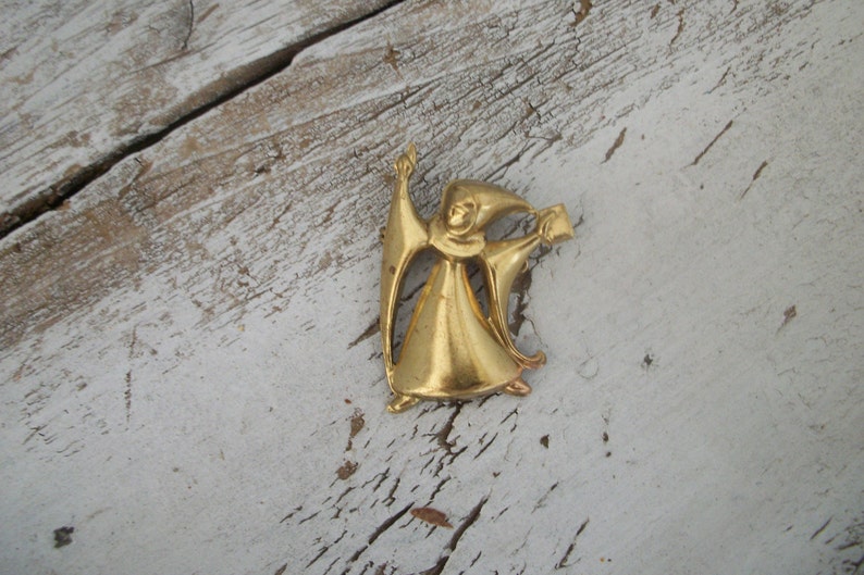 Vintage Wizard Pin Brooch Brass Unique - Etsy