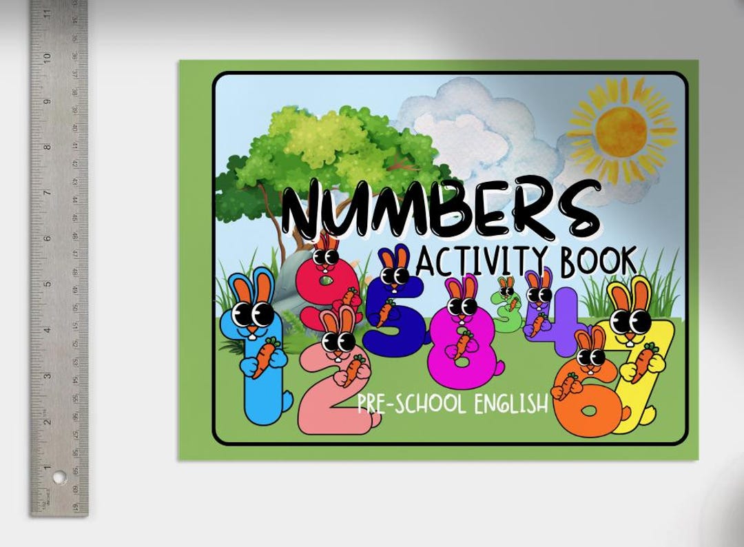 Pre-k Numbers & Matching Activity Book- 7 Pages of Learning - Etsy