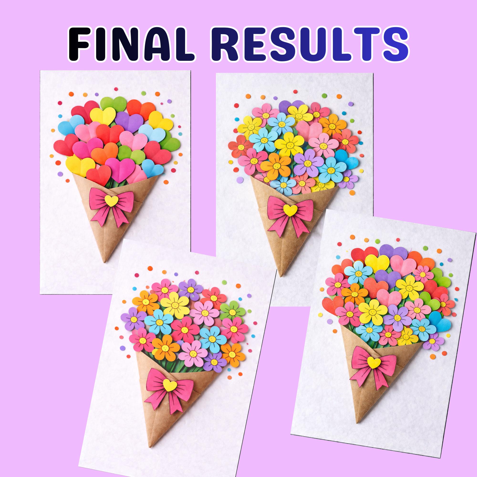 Printable Flower Bouquet Craft for Kids | Colour, Cut and Paste DIY ...