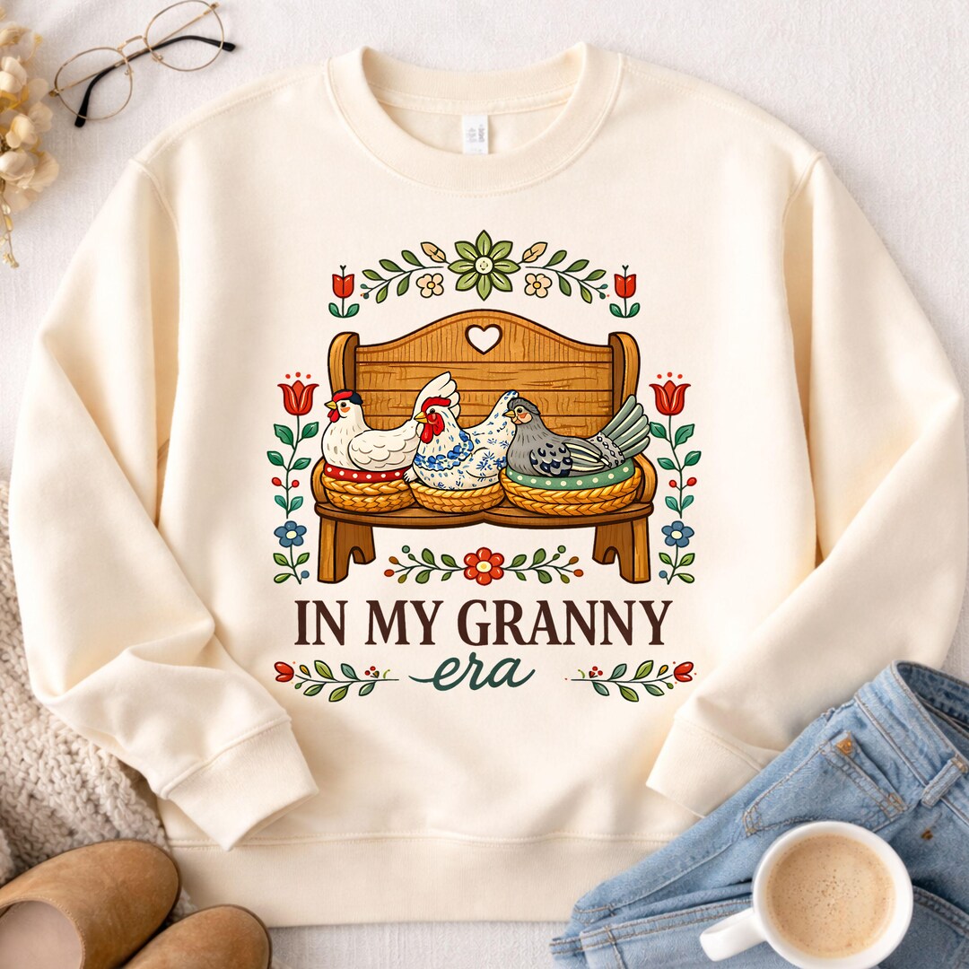 In My Granny Era PNG, Vintage Inspired Sublimation Design, 90s Inspired ...