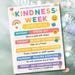 Editable Kindness Week Flyer for Elementary Schools | PTO & Classroom ...