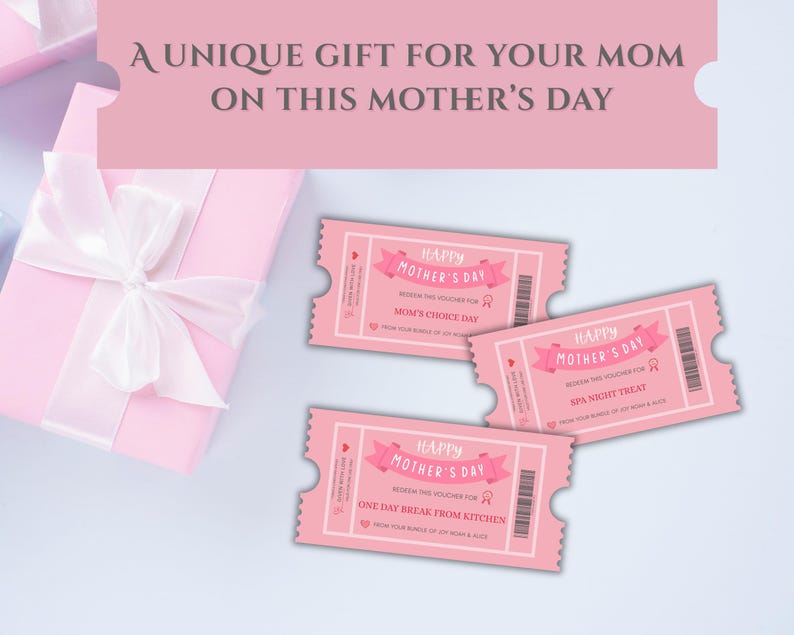 Editable Mother’s Day Coupons Template | DIY Mothers Day Gift|mom Day ...
