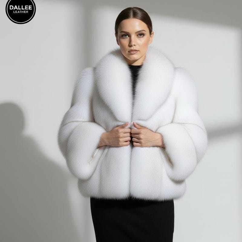 Shadow Fox Fur Jacket - Etsy