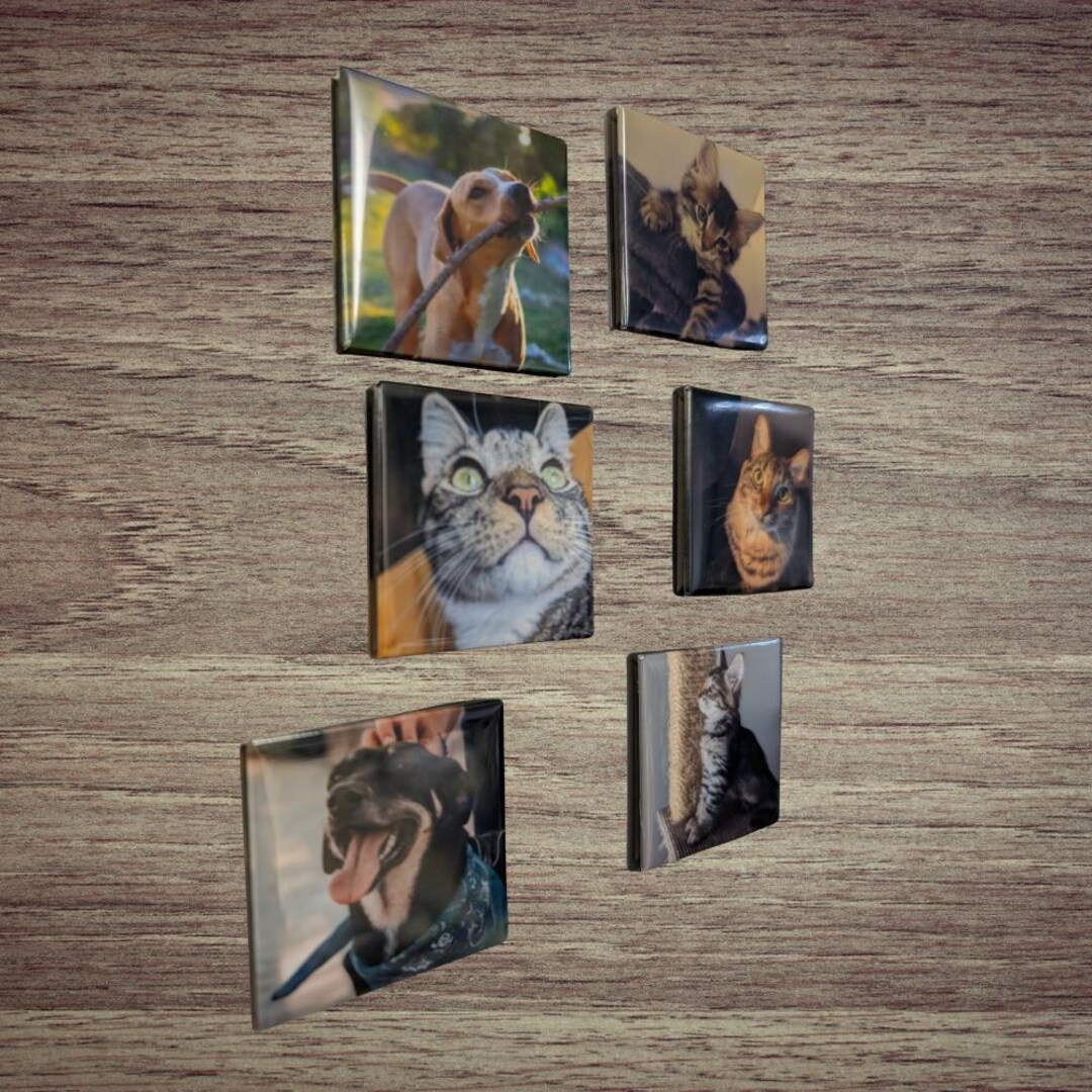 Personalized Fridge Magnets. 2x2 Custom Photo Magnets. Wedding, Family ...