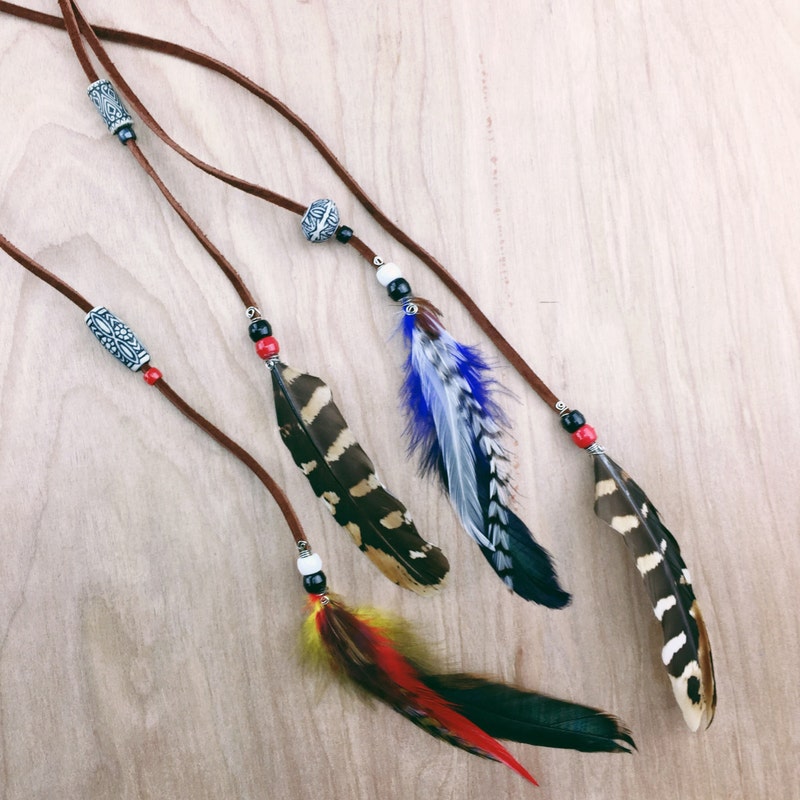 Leather and Feather - Etsy