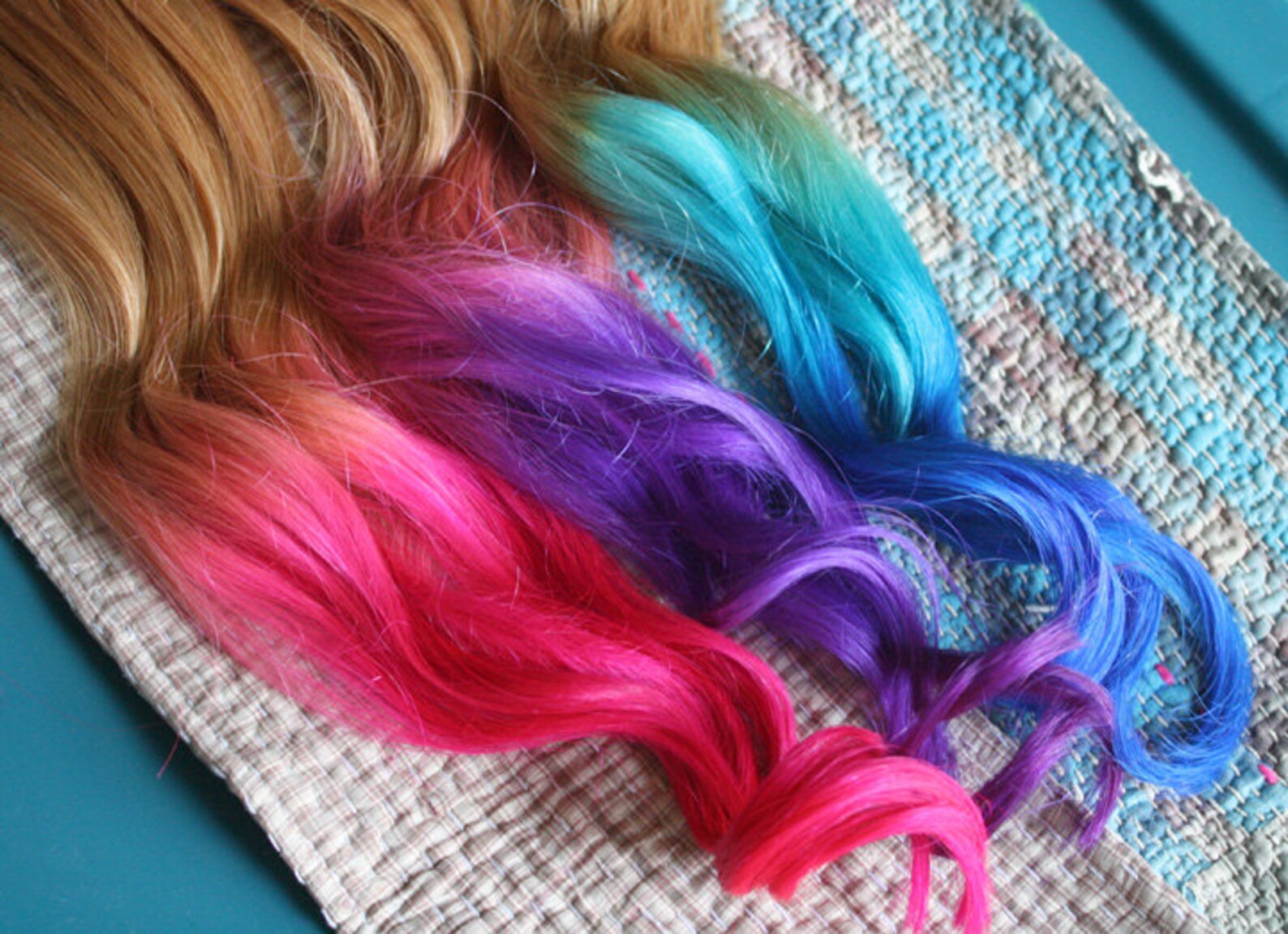 Solid Ombre Clip in Hair Extensions Ombre Hair Tie Dye Tips - Etsy