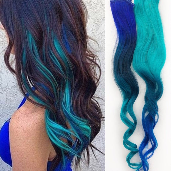 Blue Hair Tips