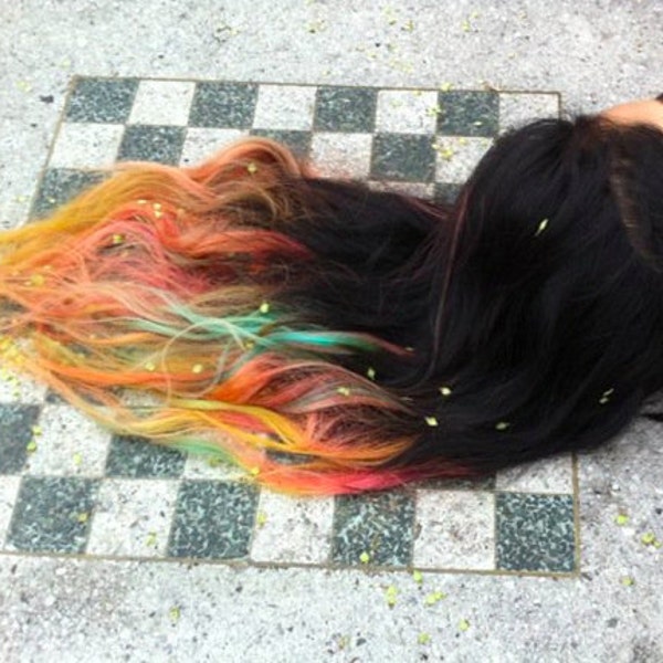 Dip Dyed Extension - Etsy