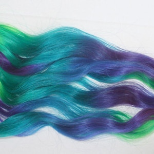 Toxic Ombre Dip Dyed Human Hair Extensions Clip in - Etsy