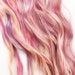 Pastel Pink, Rose Gold Hair Extensions, Muted Mauve Hair Extensions ...
