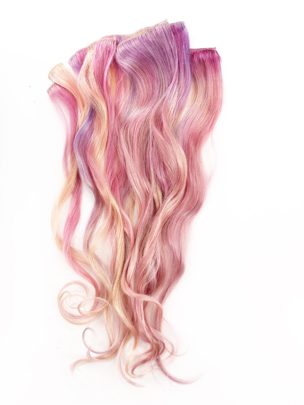 Pastel Pink, Rose Gold Hair Extensions, Muted Mauve Hair Extensions ...