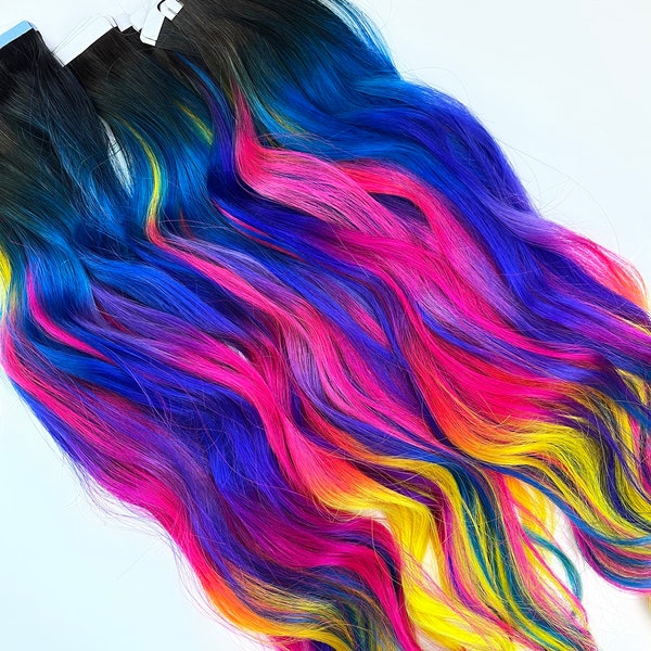 Uv Hair Extensions - Etsy
