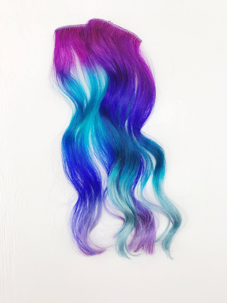 Gem Under Lights Blues Turquoise Ombre Hair Extensions Clip - Etsy