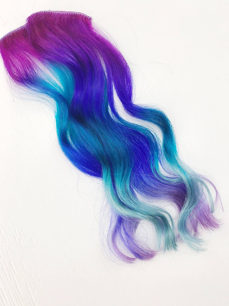 Gem Under Lights Blues Turquoise Ombre Hair Extensions Clip - Etsy