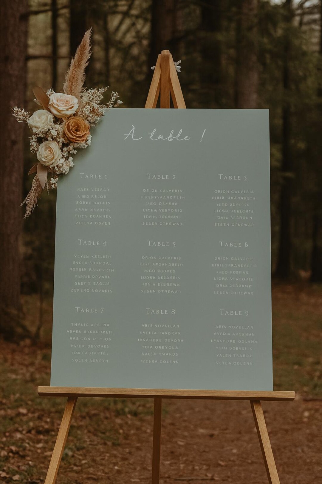 Printable Wedding Seating Chart Template, Wedding Seating Chart ...