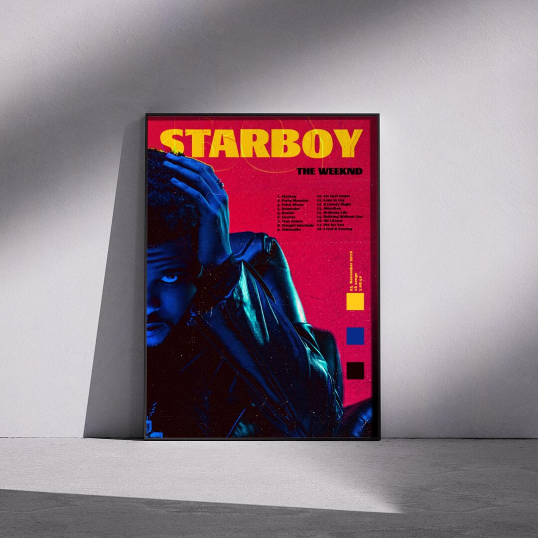The Weeknd - STARBOY Album Cover Art Print (digital Download) - Etsy UK