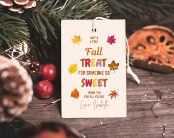 Thanksgiving Tags Printable A Little Fall Treat for Someone Sweet Fall ...