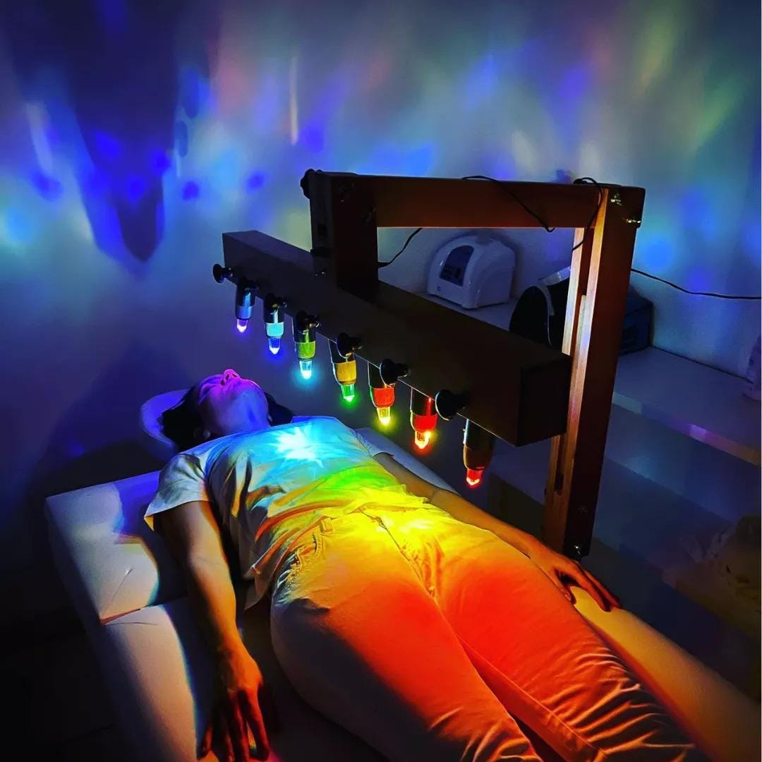 Crystal Light Bed Crystal Vogel Quartz Chackras Aligment Chromotherapy ...