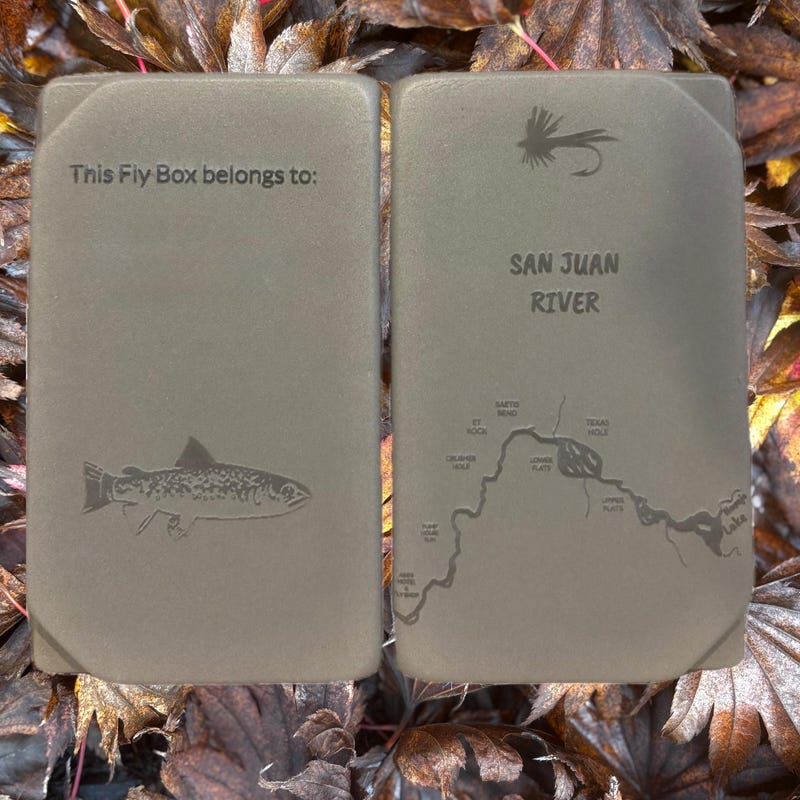 Custom River Map Fly Box - Etsy