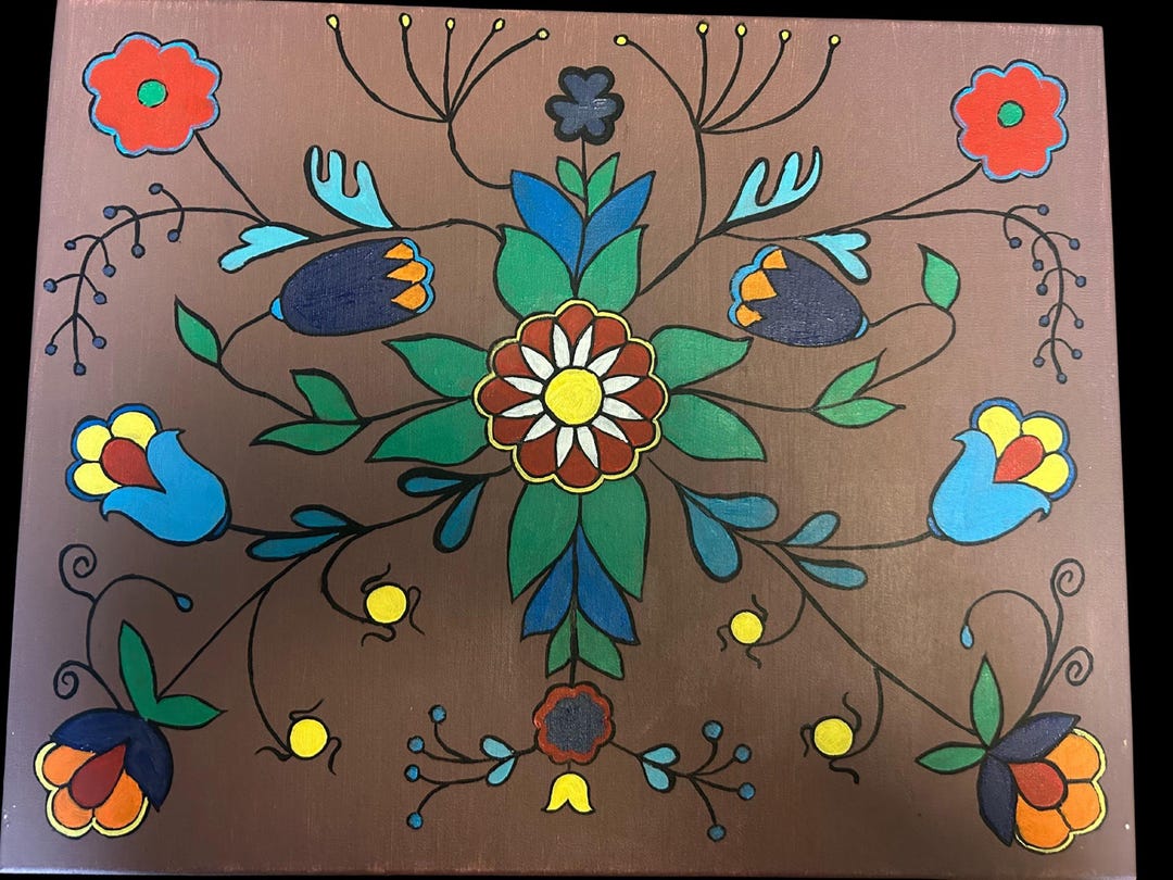 Indigenous Floral Painting - Etsy