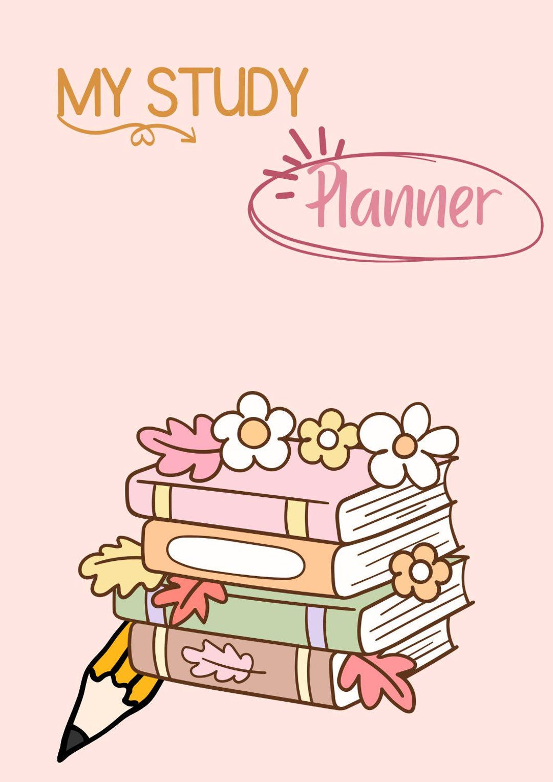 Pastel Study Planner Printable | Student Daily Schedule (digital ...