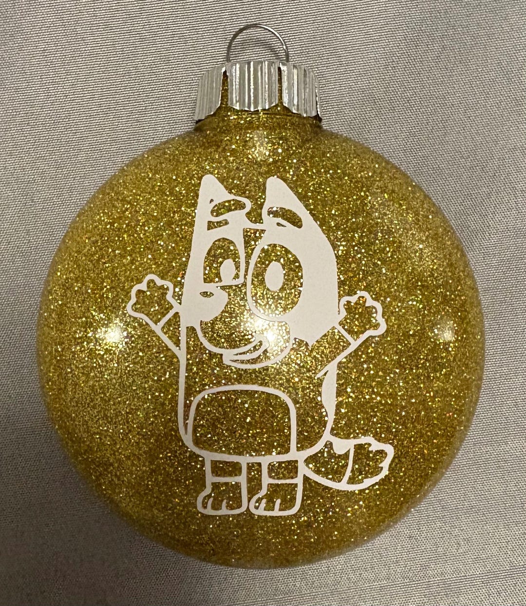 3” Plastic Disc Glittered “bingo” Ornament - Etsy