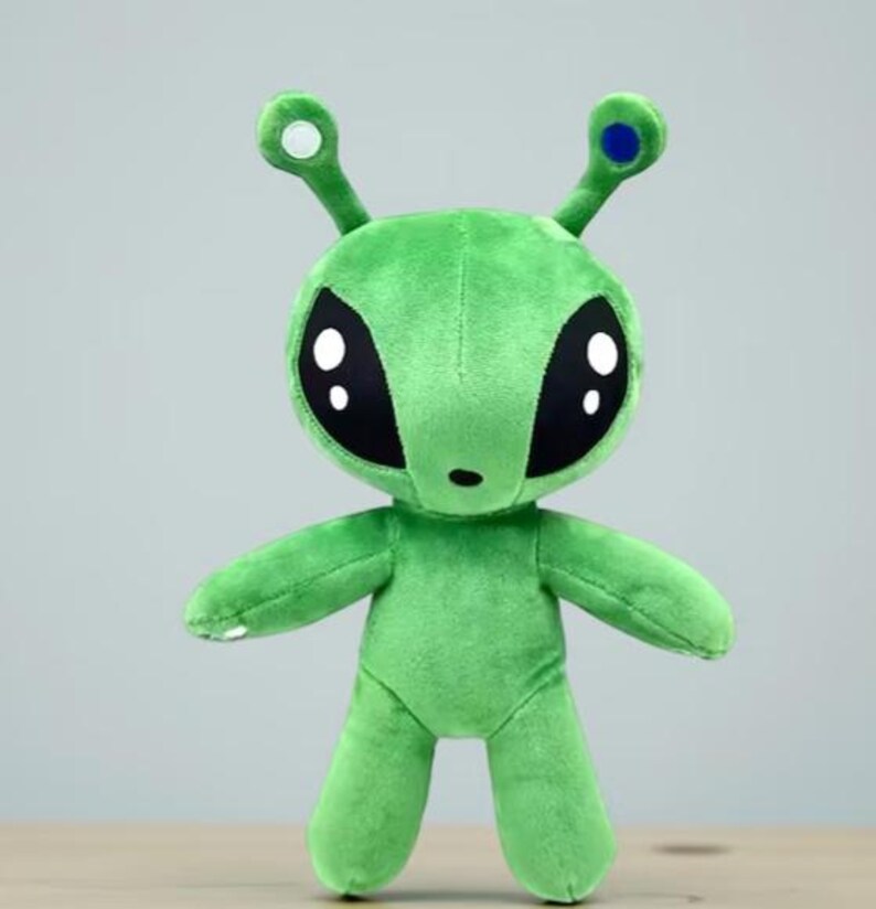 AFTONSPARV Green Alien Plush, Kawaii Stuffed Toy, Anime Soft Plushie ...