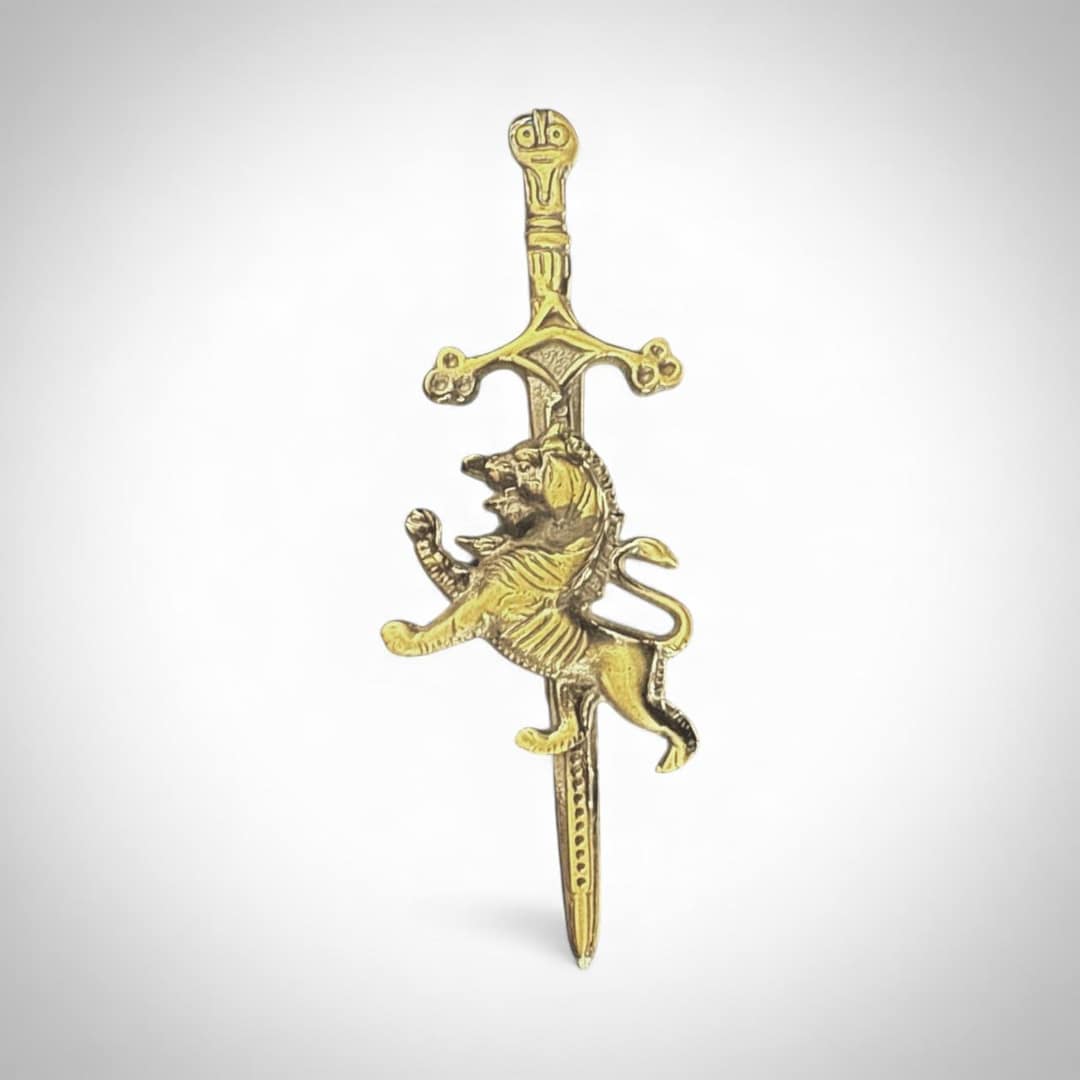 Rampant Lion Plated Finish Kilt Pin Celtic Kilt Accessory - Etsy
