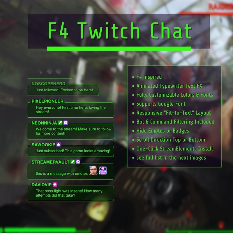 Fallout Stream Overlay - Etsy