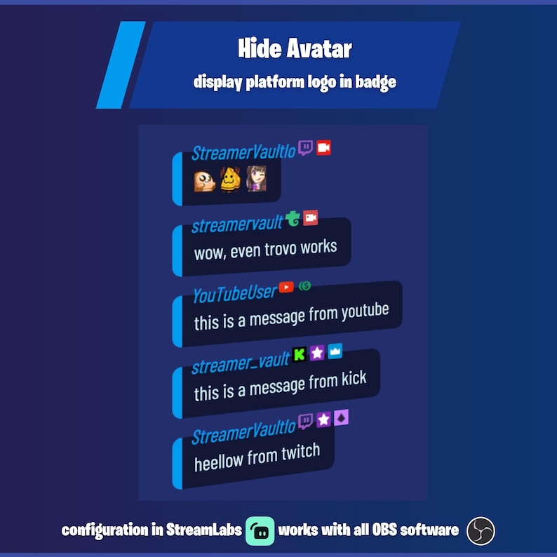 Multistream Chat Widget for Twitch, Kick, Youtube, Trovo, Facebook ...