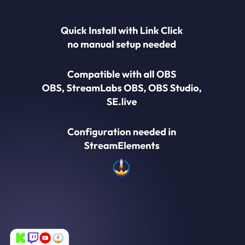 Widget de objetivo minimalista para Twitch, Kick, YouTube ...