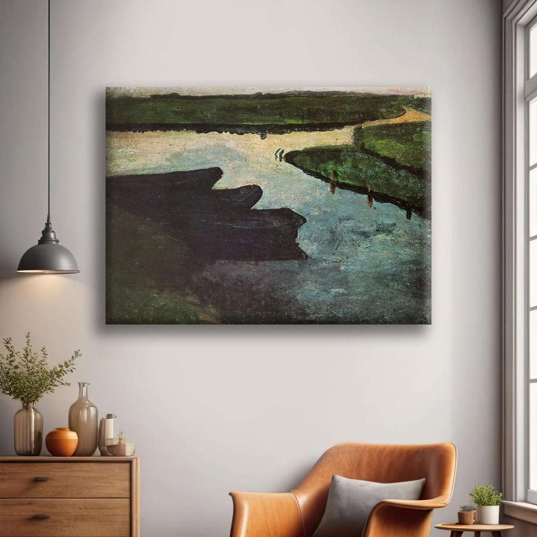 Paula Modersohn-becker Home Decor Canvas Wall Art | Dresden Landscape ...