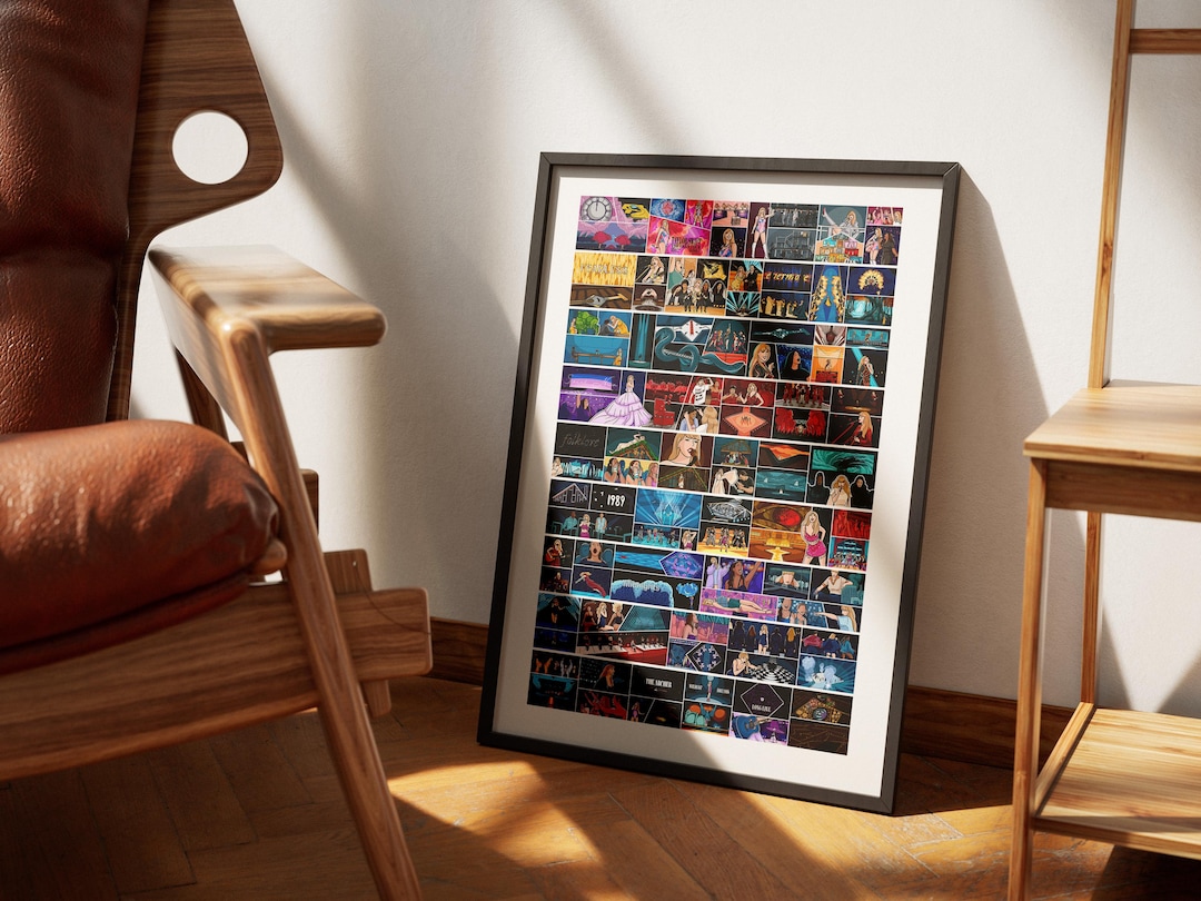 Taylor Swift Eras Tour Comic Poster | Illustrated Concert Wall Art ...