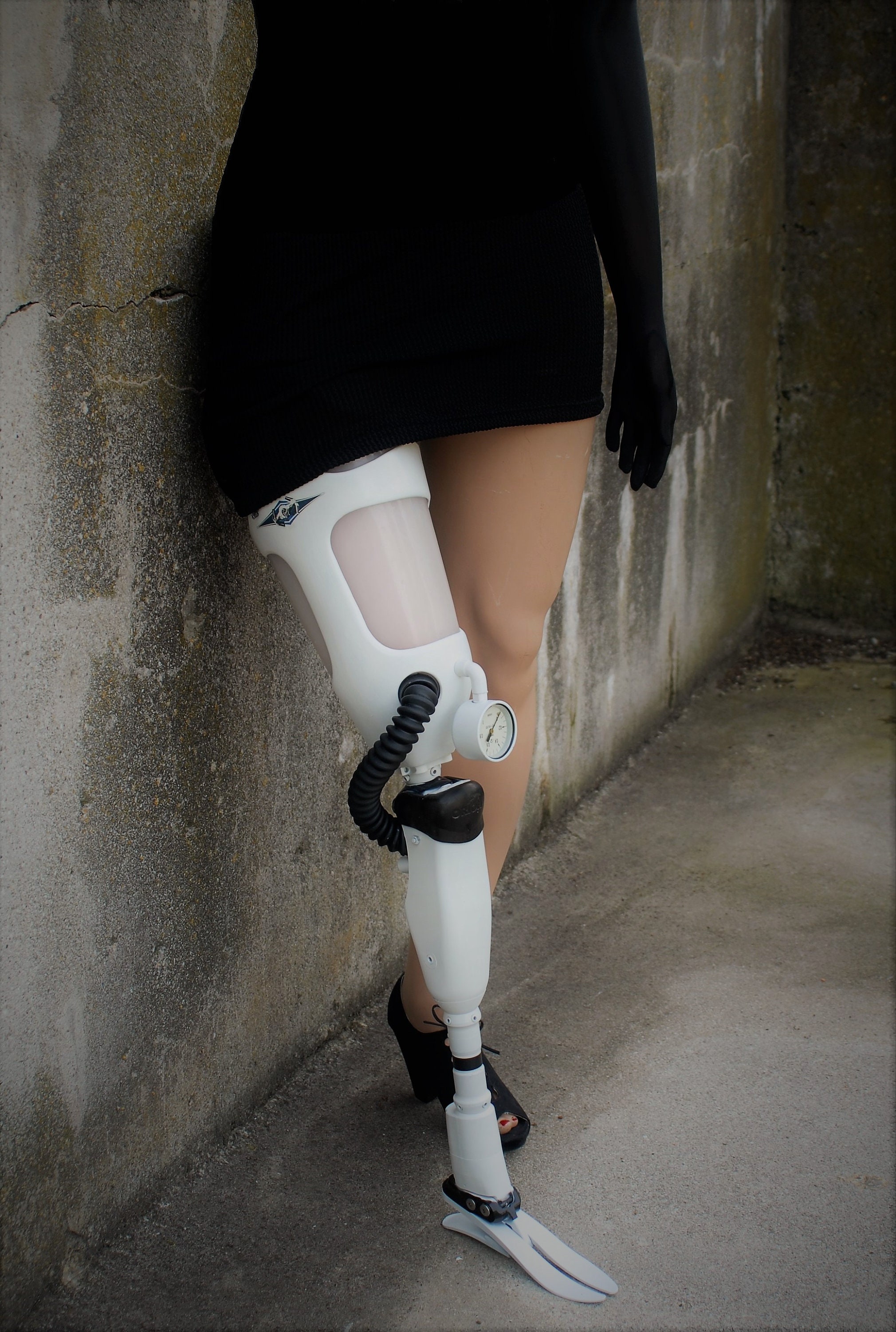 Unique SCI-FI STEAMPUNK Space Style Womens Prosthetic Leg Above Knee ...