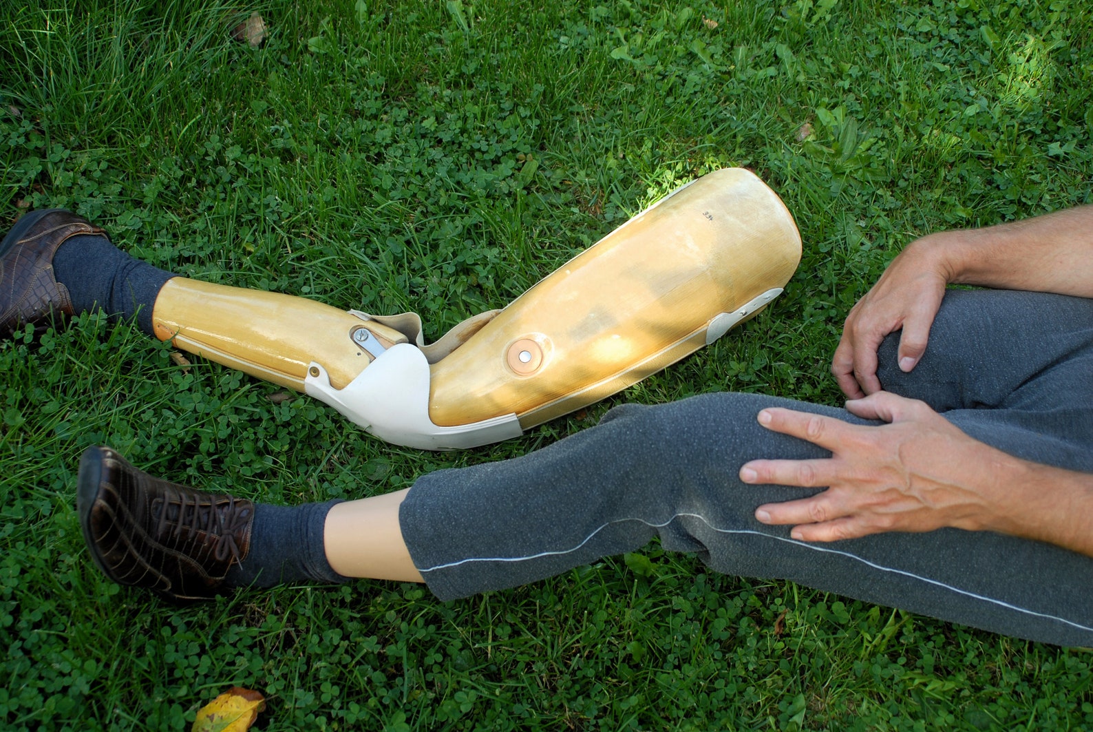 Very Nice Right German Mens Wooden Leg Prosthetic Leg Above Knee ...