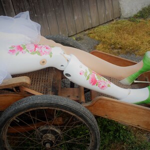 Beautiful German High Heel Flower Alternative Wedding Wooden Leg ...