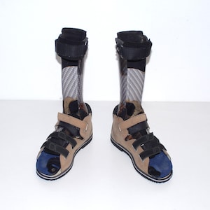 Rare Pair Small Leg Braces AFO Callipers With Orthopedic Shoes ...