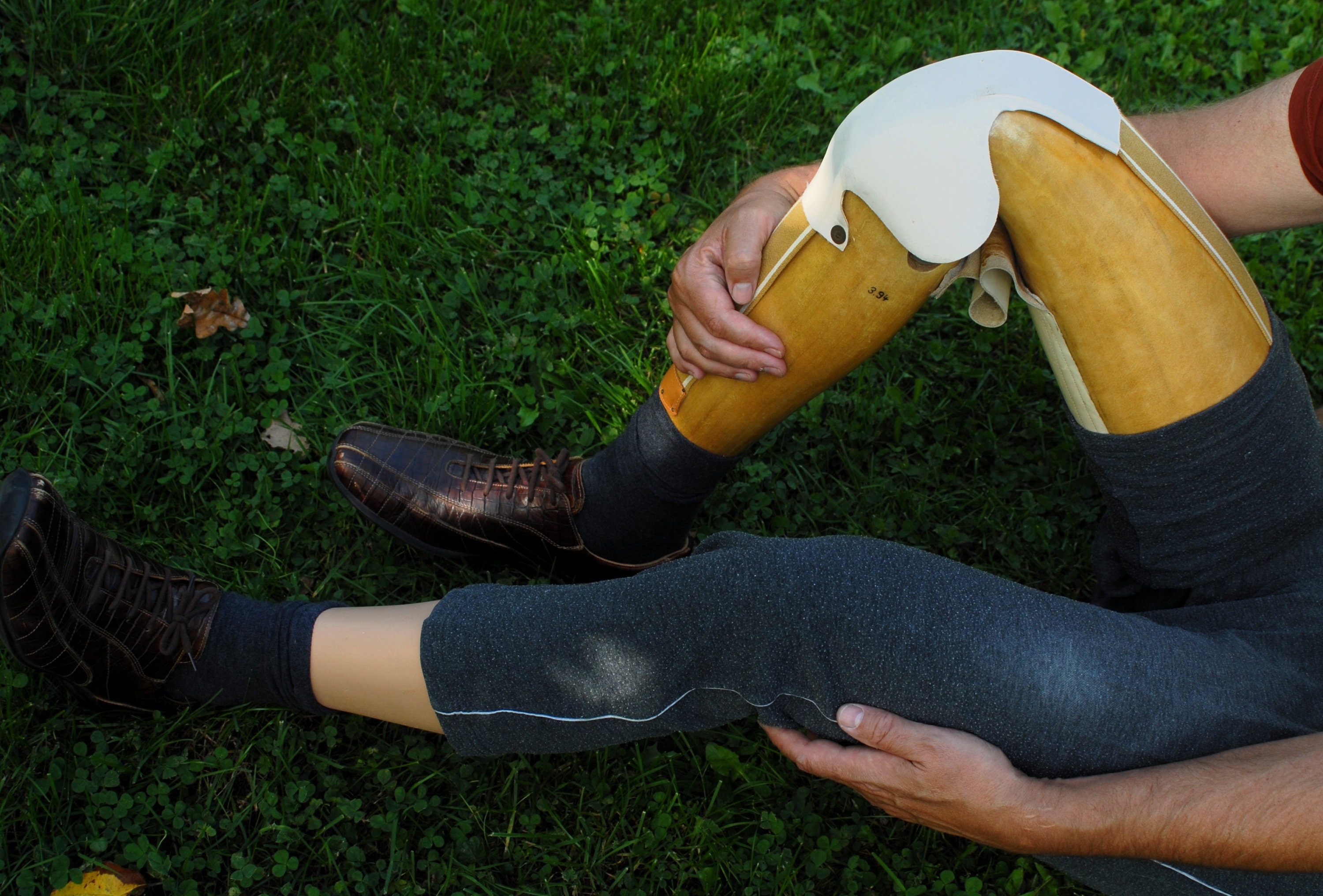 Very Nice Right German Mens Wooden Leg Prosthetic Leg Above Knee ...