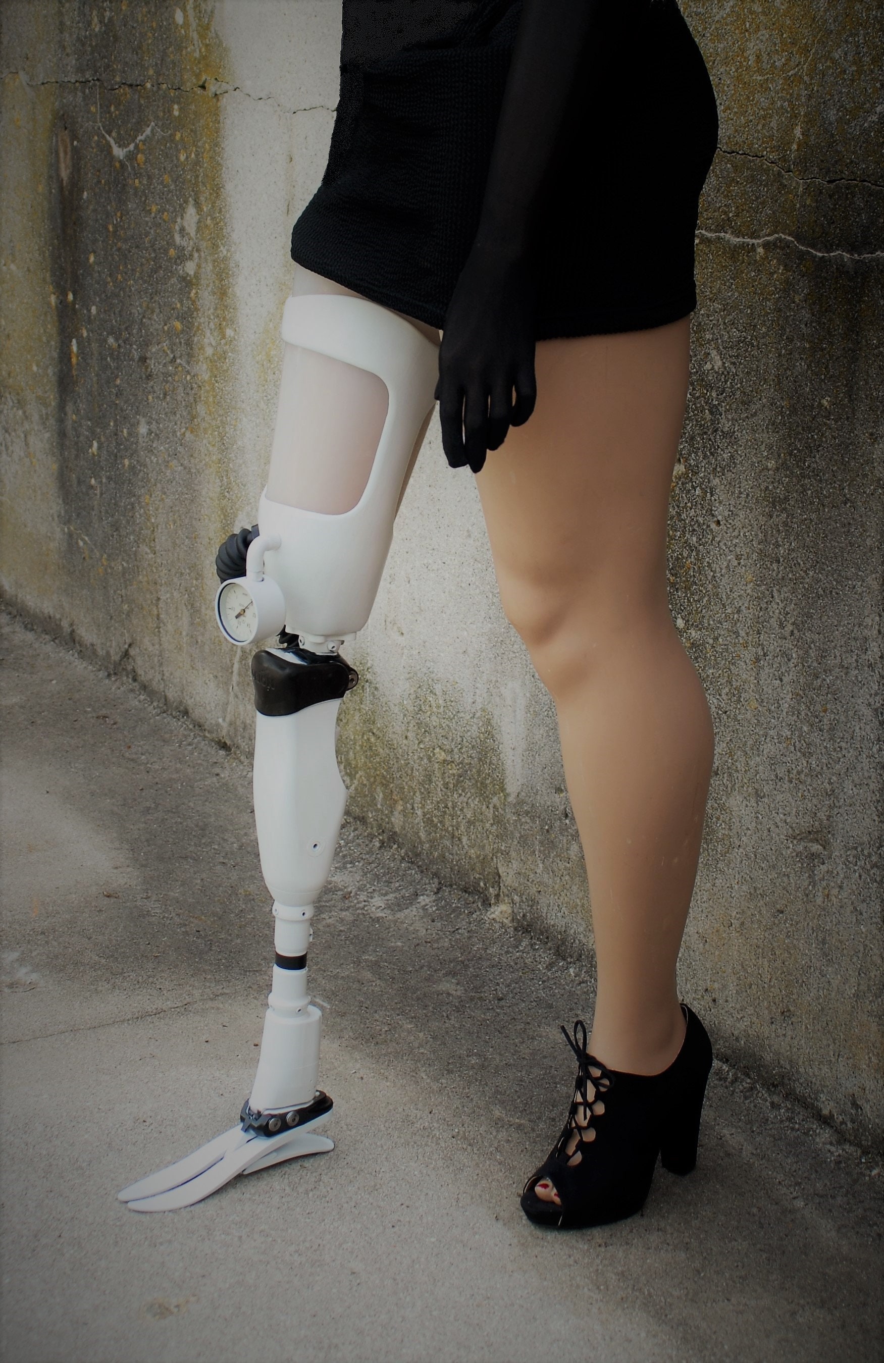 Unique SCI-FI STEAMPUNK Space Style Womens Prosthetic Leg Above Knee ...