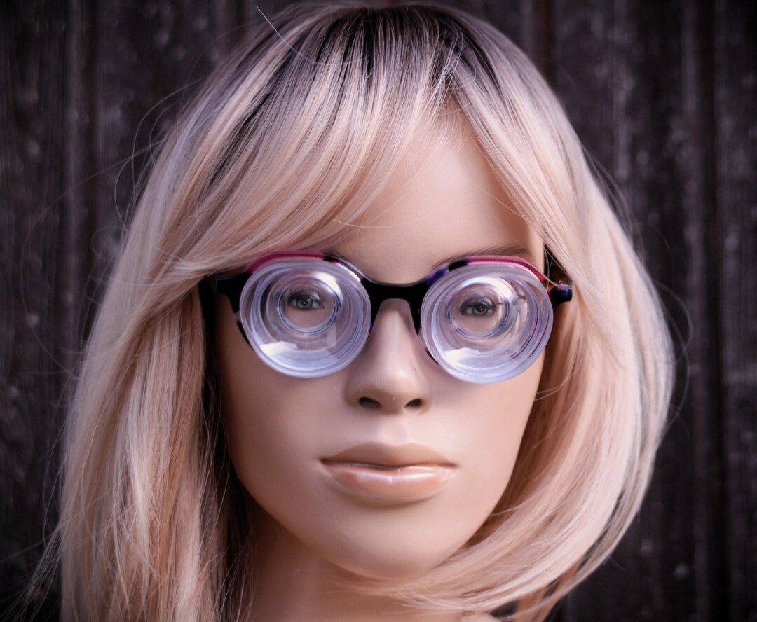 Steampunk Rare Very Strong Myopic Womens Eyeglasses Roleplay Collectors ...